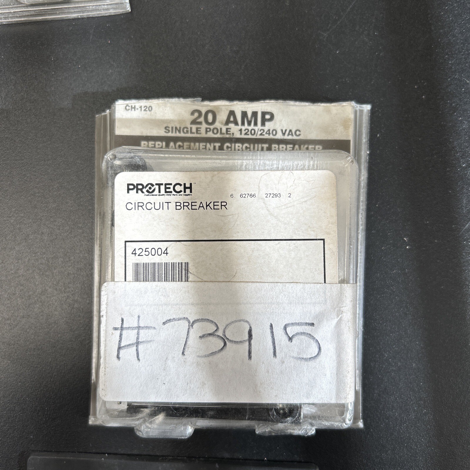 CH120 Cutler-Hammer Breaker 1 Pole 20 Amp 120V PLASTIC FOOT Swd ...