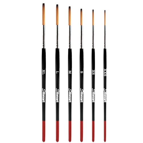 Sdanart Lettering Quill Brushes, 6 pcs Lettering Brushes for Sign ...