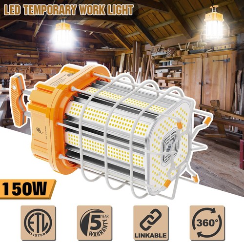 Industrial 150W LED Temporary Work Light Linkable Construction Worksite ...