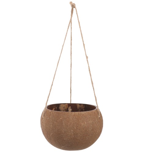 Coconut Shell Hanging Flower Pot Planter Pots for Indoor Plants Basket ...