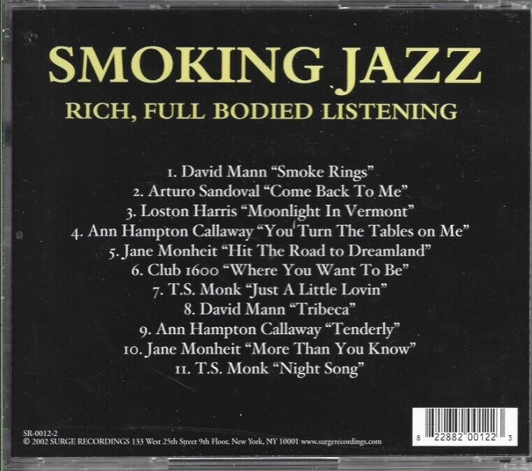 Smoking Jazz - Various Artists - CD - Like New 822882001223| eBay