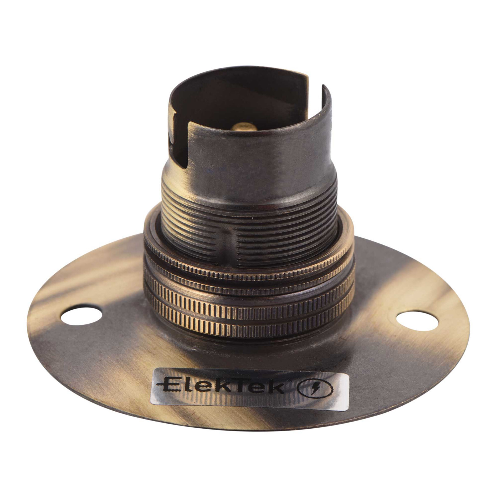 ElekTek B22 Batten 67mm Base BC Bayonet Lamp Bulb Holder BESA Conduit ...