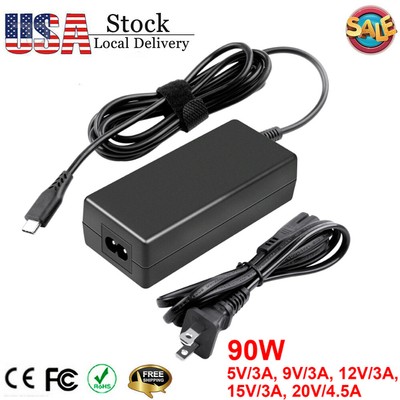 For Dell 90W Thunderbolt3 USB-C Type C AC Power Adapter Charger ...