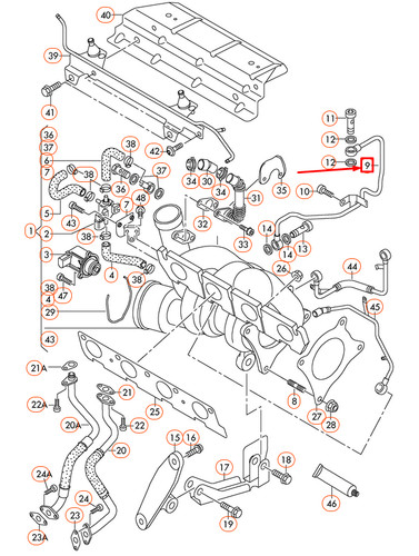 NEW AUDI A4 8E B7 FEED OIL PIPE 06D145778C ORIGINAL NO IMPORT DUTIES TO ...