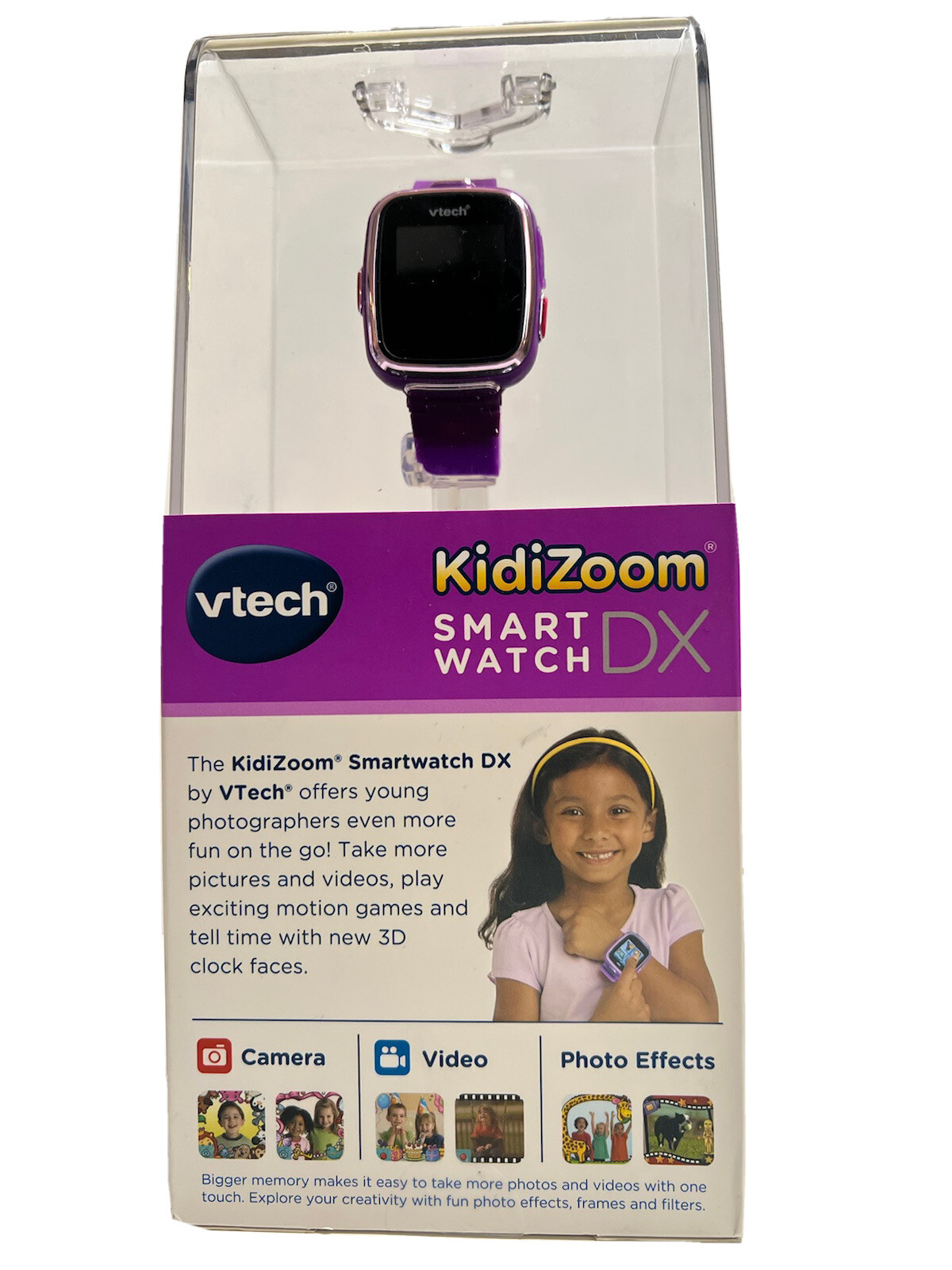 VTech Kidizoom DX Vivid Purple Smartwatch Model 1716 | eBay