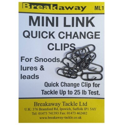 Breakaway Mini Link Clips, Lure Clips, Lure Links, Rig Clips, Rig Links ...