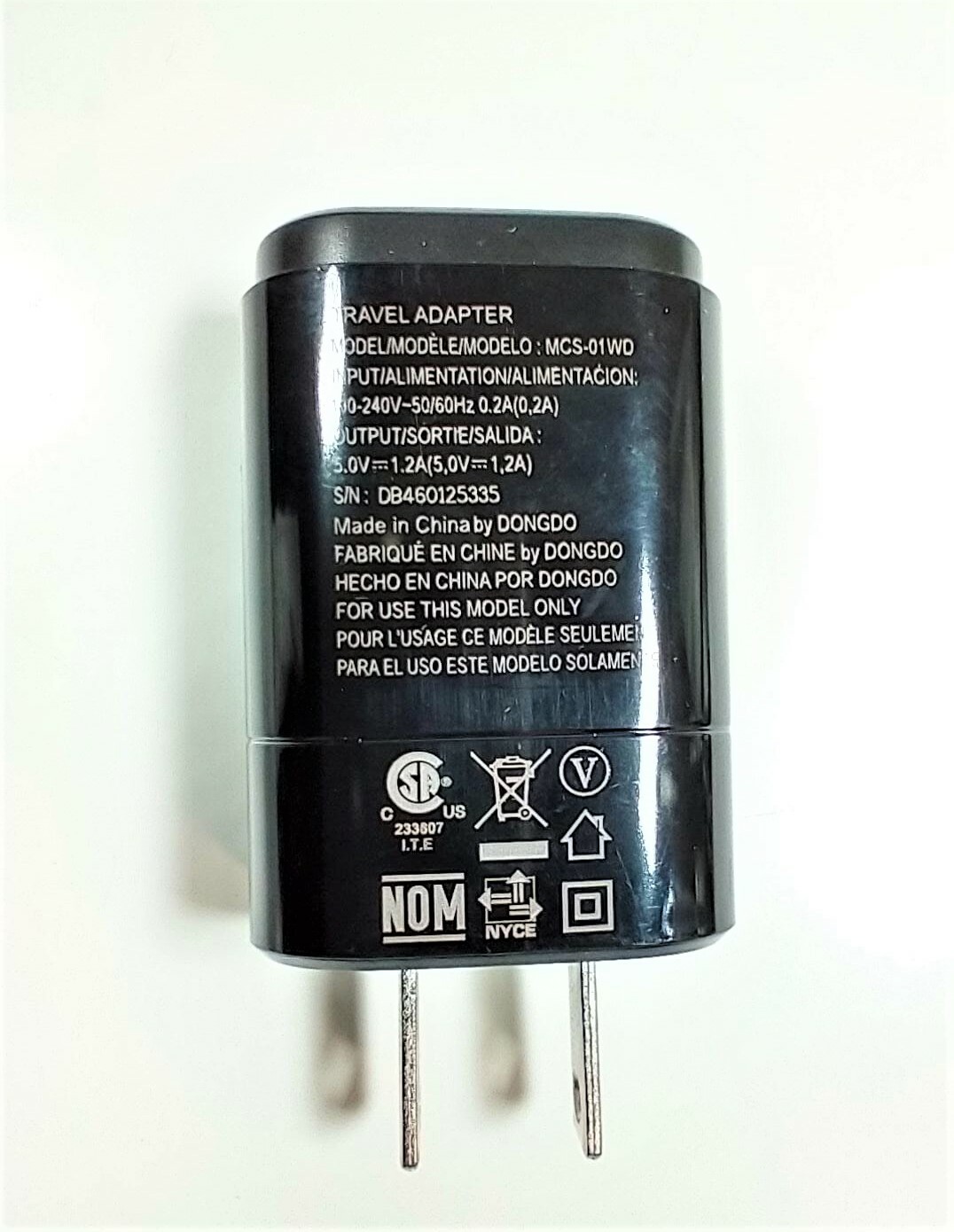 LG Travel USB Home Wall Charger Head Adapter MCS-01WD for Android and ...