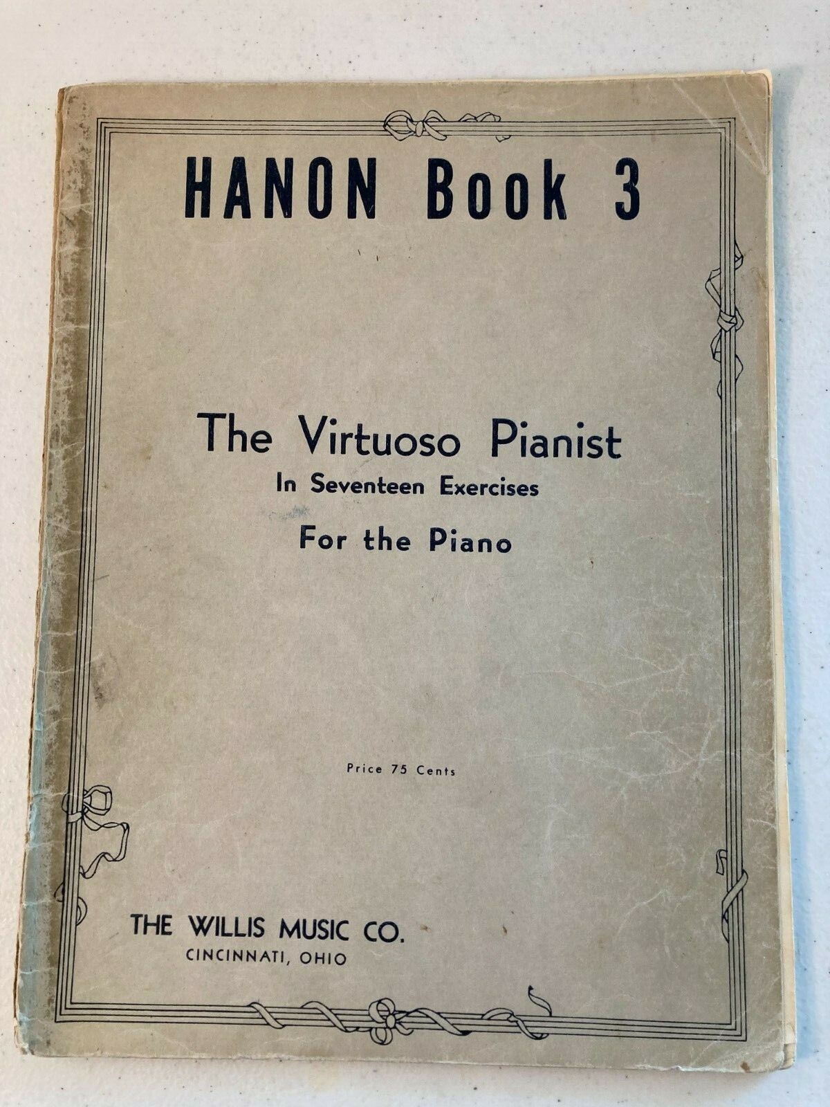 Hanon Book 3 The Virtuoso Pianist In 17 Exercises Willis Music Co 1917 ...