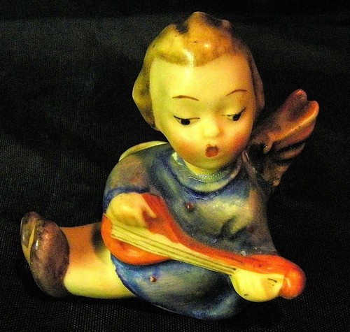 Rare Vintage Hummel Goebel Angel Playing Guitar Figurine TMK2 - Mint ...