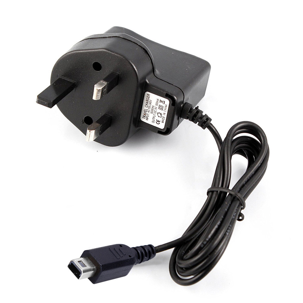 3DS Charger UK 3 Pin Wall Charger AC Adapter for Nintendo 3DS, 3DS XL ...
