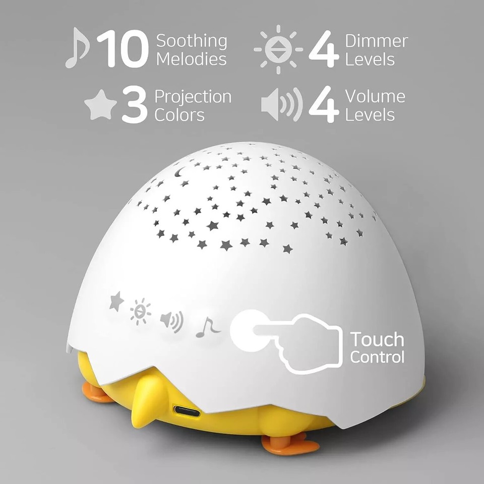 Numa Baby Sleep Soother and Sound Machine with Night Light Projector (W ...