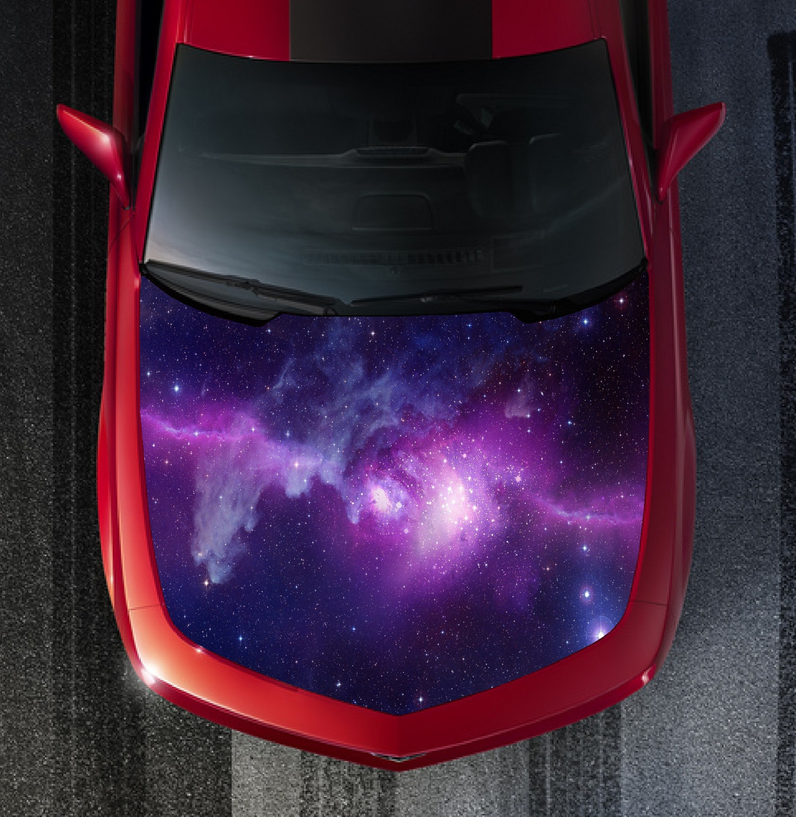 H122 GALAXY Hood Wrap Wraps Decal Sticker Tint Vinyl Image Graphic | eBay