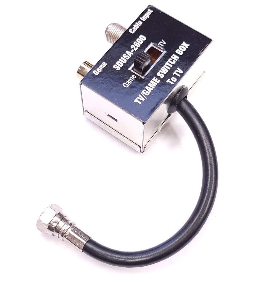 New Switch Box Adapter for Atari 2600 Modern Hookups Video Game RF TV ...