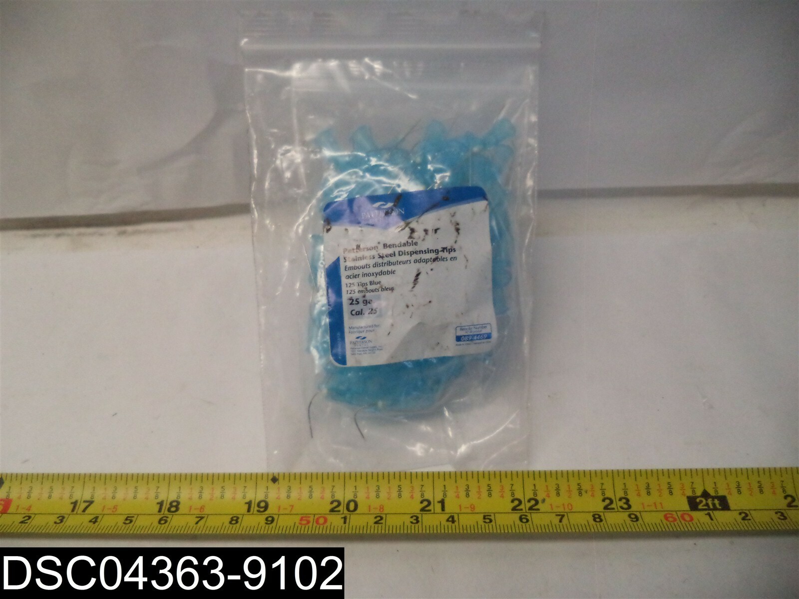 QTY=125: 089-4469: Patterson 25 GA. Bendable Stainless Steel Dispensing ...