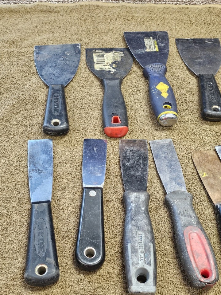 23 Hyde Putty Knives Paint Chisel Scraper Drywall Knife 1" 1-1/2 3 ...