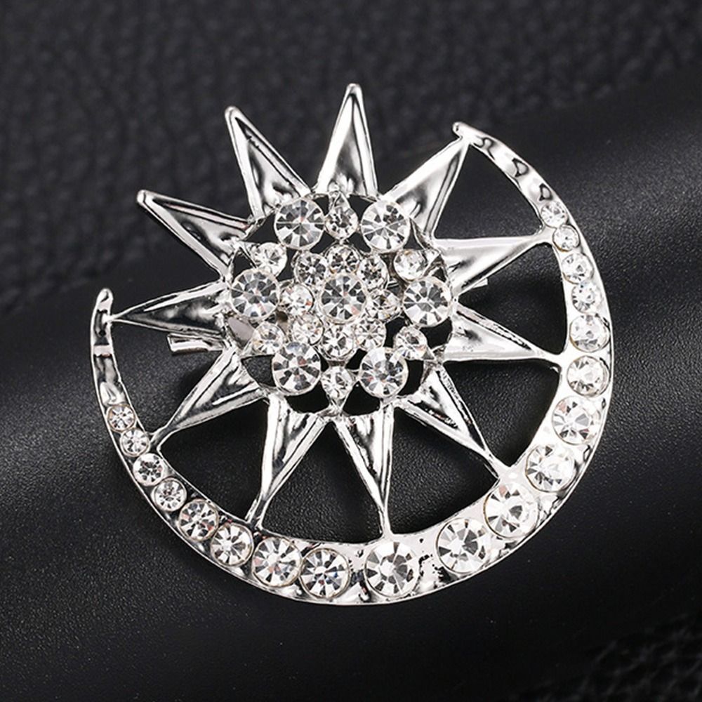 Women Five-pointed Star Moon Brooch Traditional Corsage Brooches | eBay