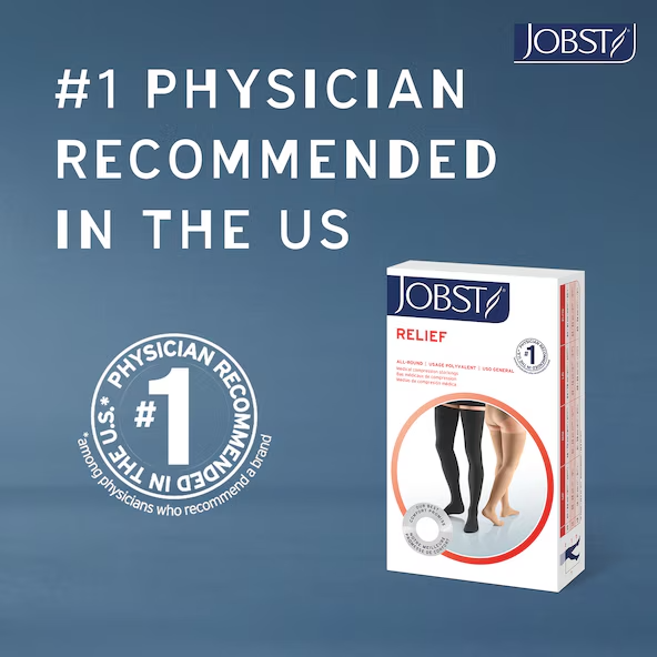 Jobst Relief 15-20 mmHg Knee Highs CT Compression Socks - All Colors ...