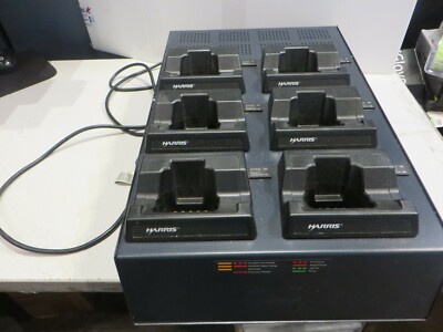 Harris Corp. P5300 Tri-Chem 6 Bay NICD NIMH Multi Radio Charger, CH ...