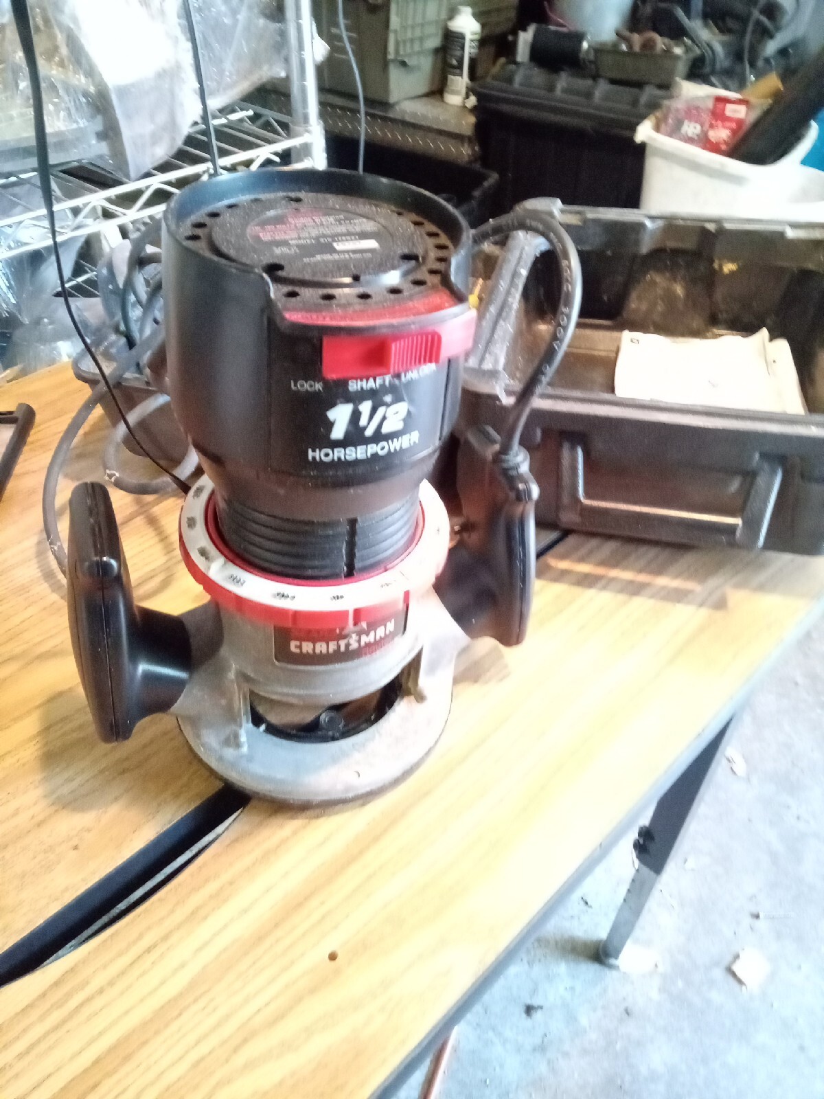 Craftsman Heavy Duty 1 1/2 HP Router Model 315.17492 Made In USA TESTED ...