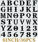 8 Inch Letter Stencils for Painting on Wood, 36Pcs Large Stencil ...
