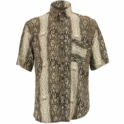 Regular Fit Short Sleeve Shirt Loud Originals Snakeskin Snakes Animals ...