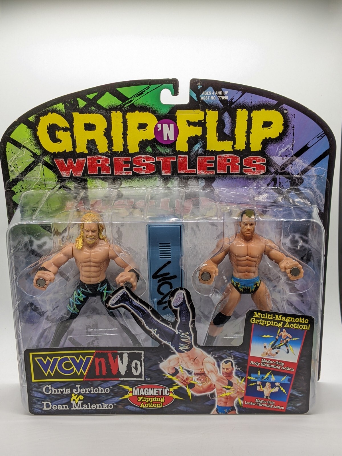 WCW/NWO Grip ‘N Flip Wrestlers Dean Malenko Chris Jericho Action ...