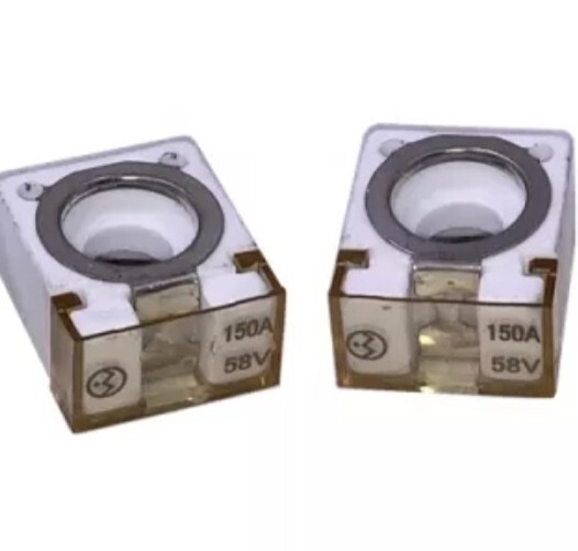150 AMP MRBF DOUBLE TERMINAL FUSE BLOCK 8MM includes 2 X 150 amp fuses ...