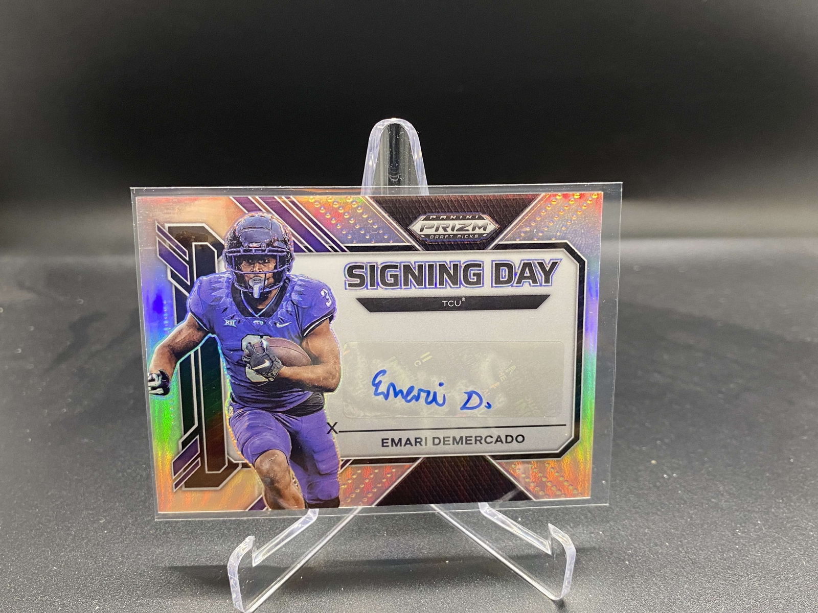 2023 Panini Prizm Draft Picks - Signing Day Silver Prizm #SD-EDE Emari ...