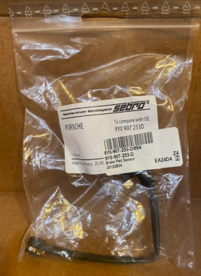 Sebro Brake Pad Wear Sensor - #20122B04 / 9Y0-907-253-D - Fits Cayenne ...