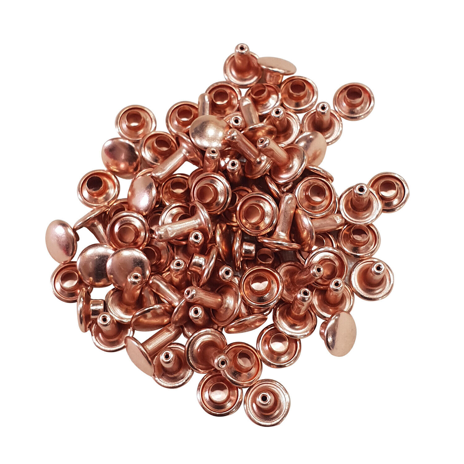 Double Cap Rivets 4mm - 15mm Stud Rapid Rivets Leather Craft Repair ...