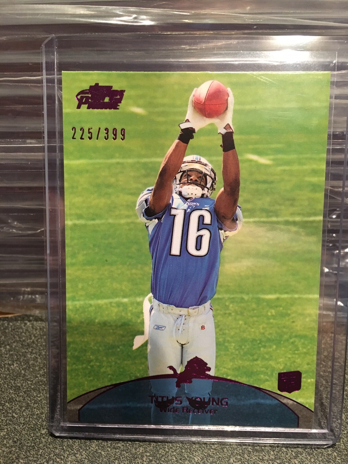 2011 TOPPS PRIME TITUS YOUNG ROOKIE PURPLE PARALLEL CARD SP DETROIT ...