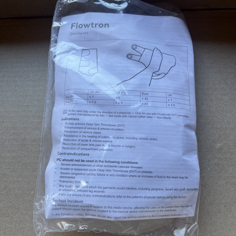Flowtron DVT prophylaxis System FG 100 WOMEN TO SIZE 9 MEN TO SIZE 7 | eBay