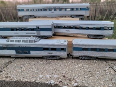 5 HO BALTIMORE & OHIO CORRUGATED SIDE STREAMLINED PASSENGER CARS | eBay