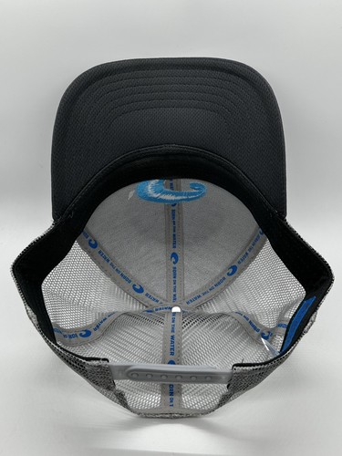 Costa Cap Hat Adult Trucker Mesh Snapback Gray Blue Logo Poly Cotton | eBay