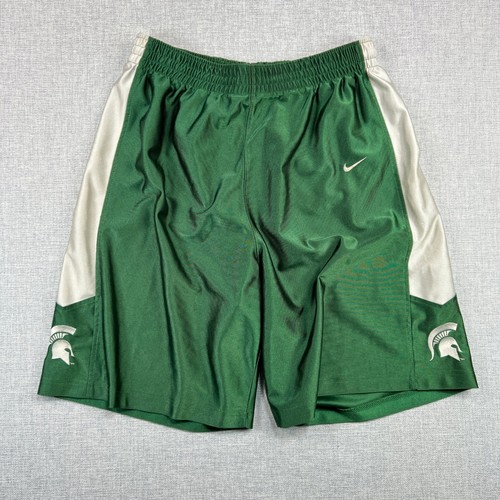 VTG Nike Team Michigan State Spartans Basketball Shorts Mens Large ...