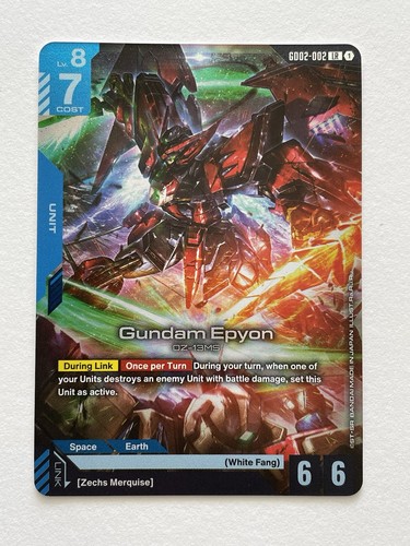 Gundam Card Game Gundam Epyon GD02-002 LR English | eBay