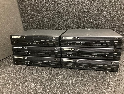 Lot of 6 Shure LX4 Wireless Microphone Receivers | eBay