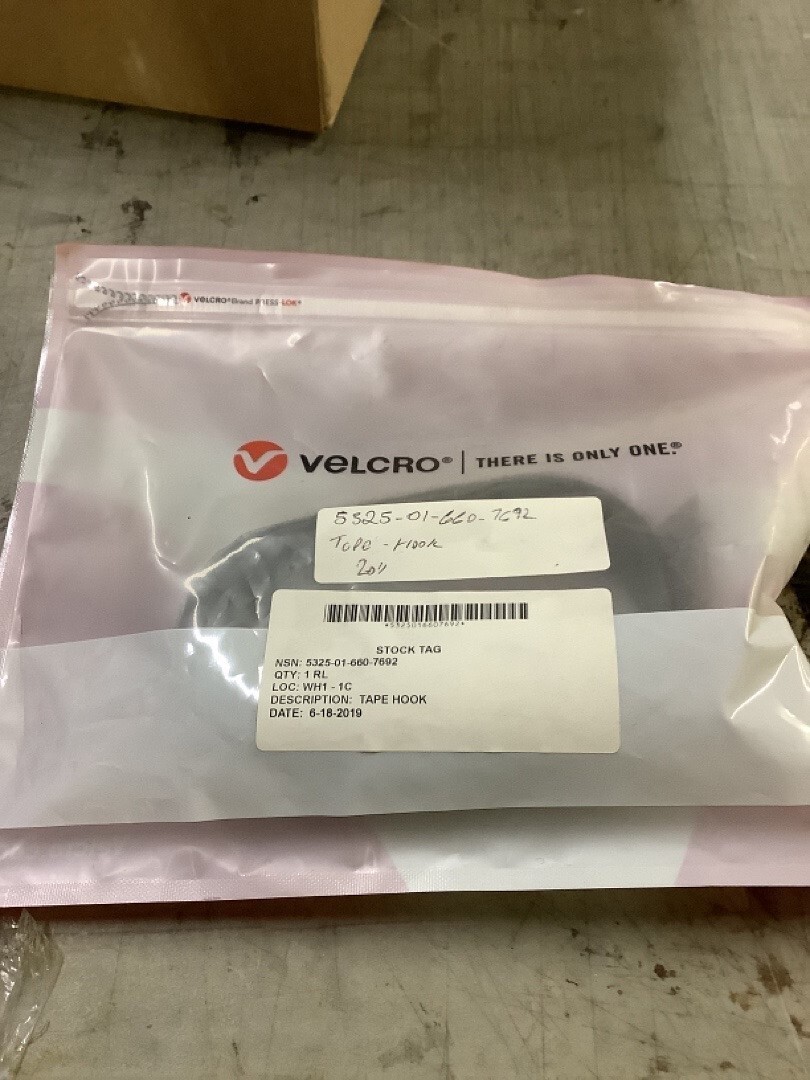 Velcro Hook Fastener Tape P/N 224A700-1 NSN: 5325-01-660-7692 - 1 Roll ...