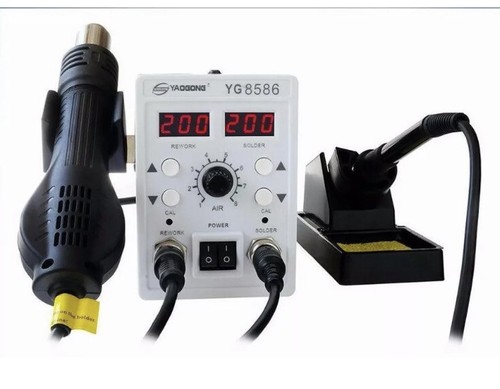 Yaogong Rework Station Double Digital 2 In 1 Soldering Stand Iron W Hot ...