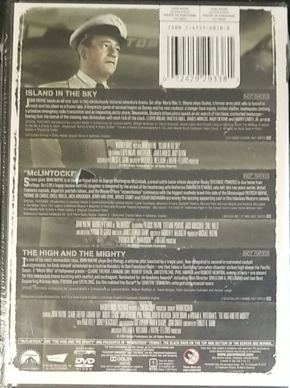 JOHN WAYNE ACTION 3-PACK [3 Movies] (NEW/SEALED DVD). FAST USPS ...