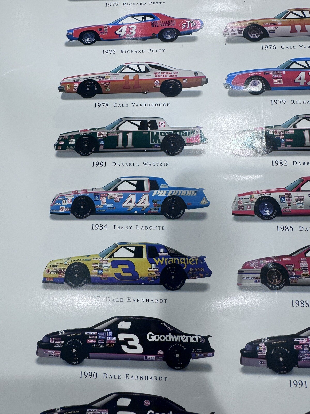 31 Years Cooper Moog NASCAR Racing Poster 31 Champions Ball Joint ...