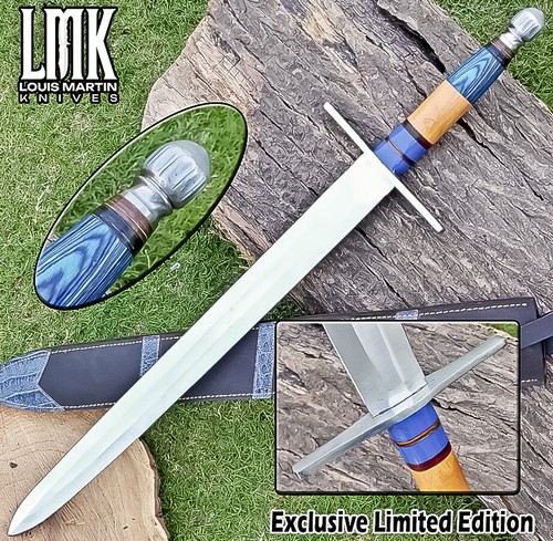 LMK Hand Forged D2 Tool Steel Sword Hard Wood Bushcraft Steel Guard | eBay