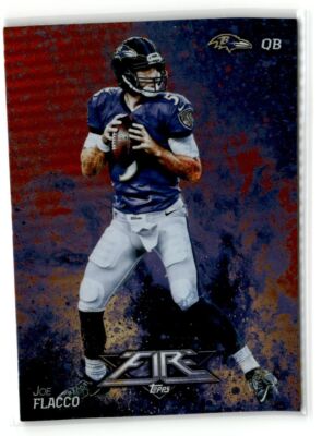 Joe Flacco Baltimore Ravens 2014 Topps Fire Flame Foil #83 | eBay