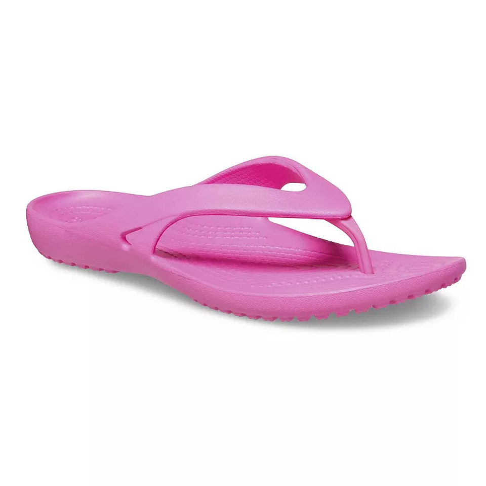 Crocs 202492 Kadee Ii Flip Flops | Sandals for Women, Electric Pink, 6 ...