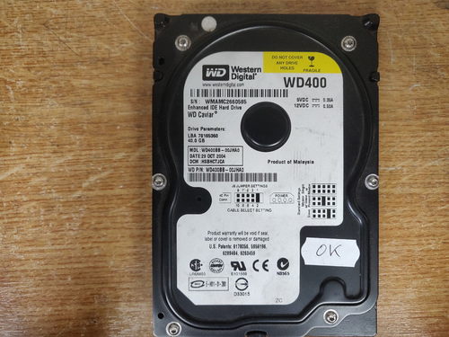 Disque dur 3.5 western digital WD400 caviar - 40gb - tested | eBay