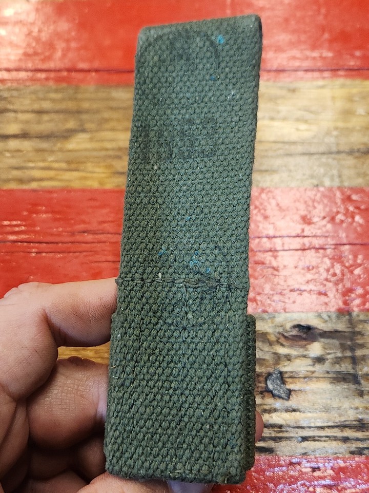 POST WWII ENFIELD MILITARY P-51 WEB BAYONET SHEATH FROG NO 4 DATED 1953 ...