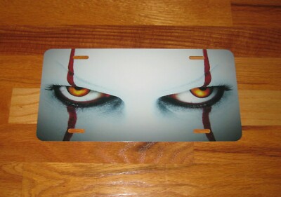 HALLOWEEN HORROR Movie Characters Custom License Plate-PENNYWISE "IT ...