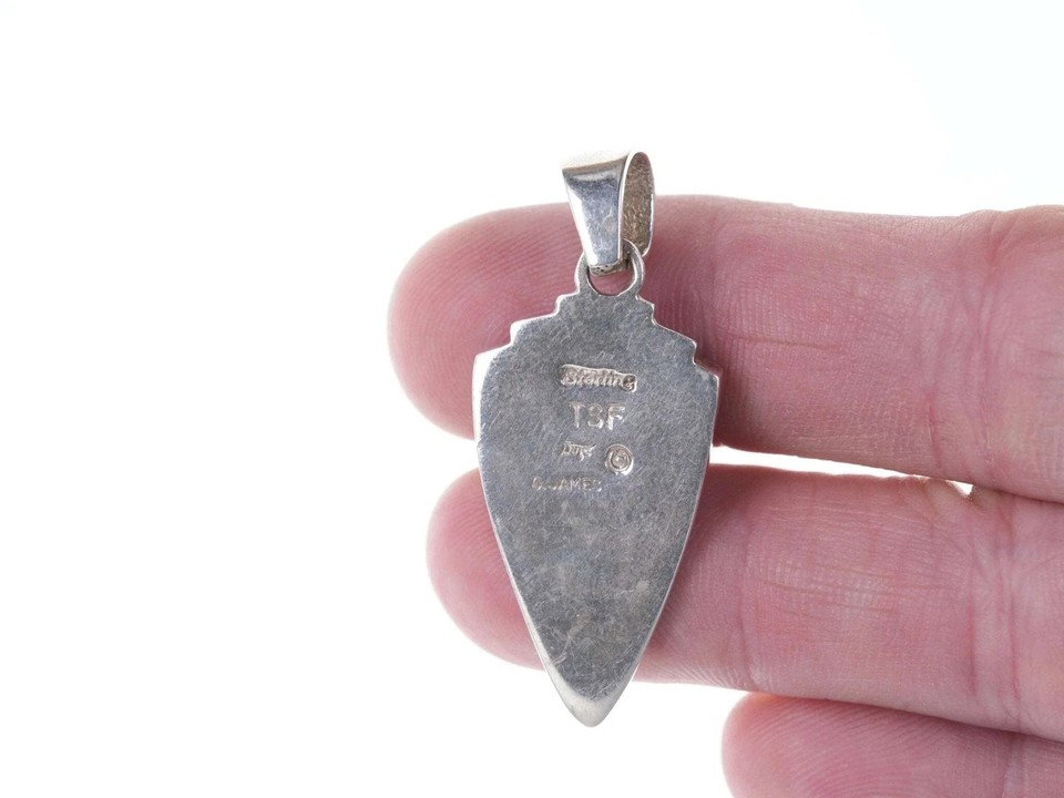 Vintage O James Navajo Channel inlay Arrowhead pendant from The Touch ...