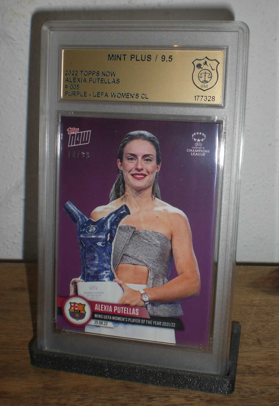 ALEXIA PUTELLAS /99 - 9.5 MINT - Topps now - Women`s Player of the Year ...