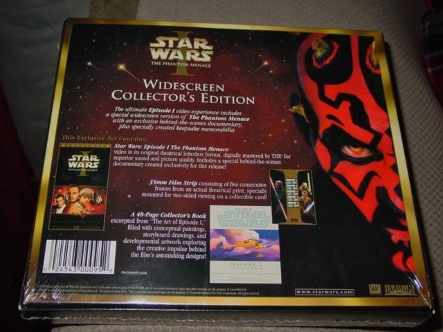 Star Wars I The Phantom Menace Widescreen Video Collector's Edition VHS ...
